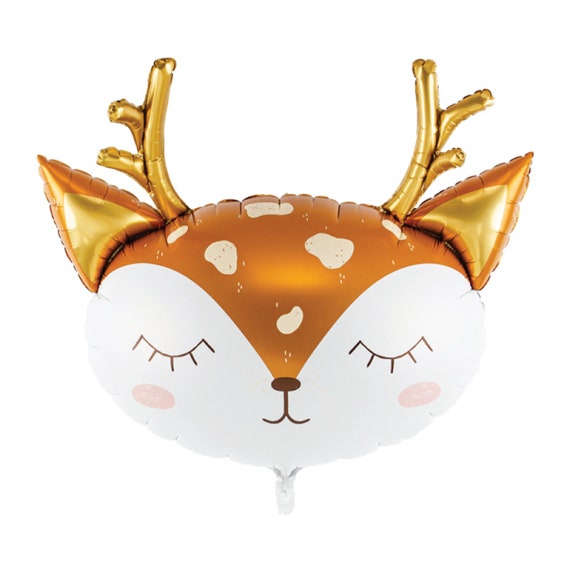Woodland Deer Foil Balloon 28.5" | Woodland Baby Shower | Reindeer ...