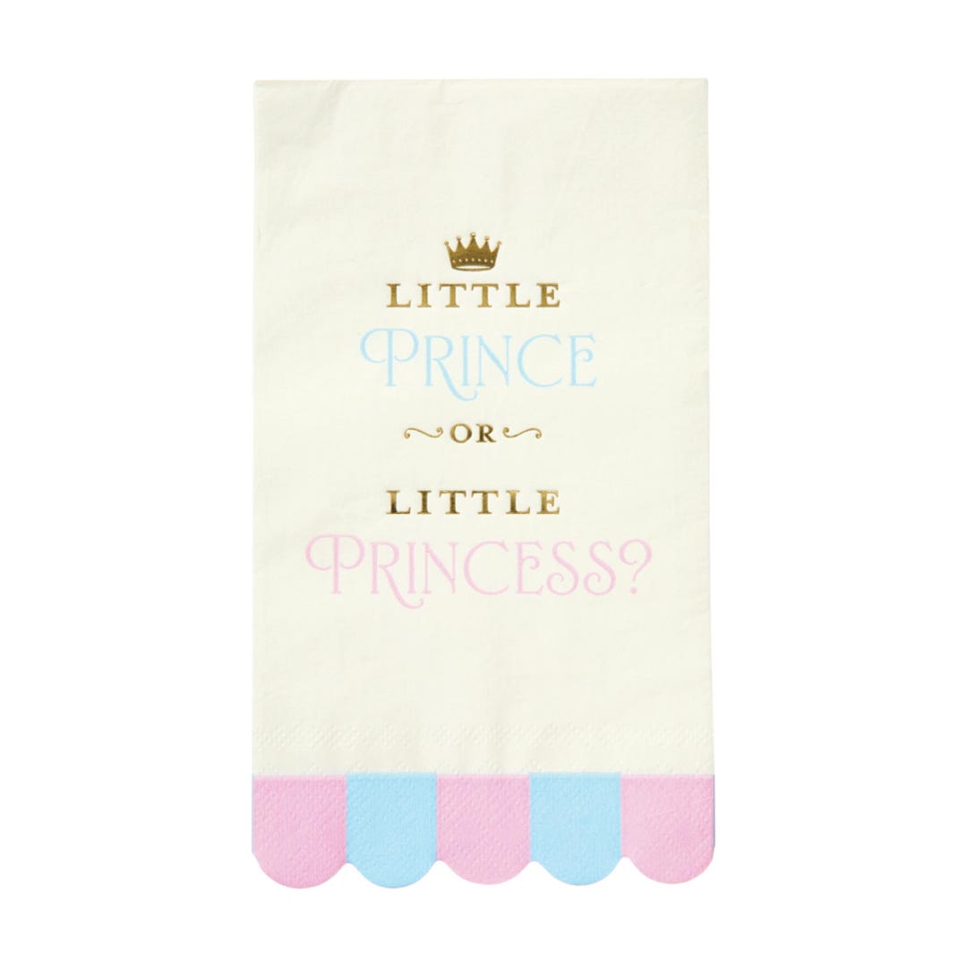 Prince or Princess Paper Guest Towels 16ct | Prince or Princess Gender ...