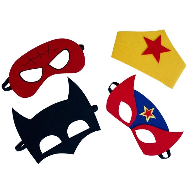 Superhero Masks - Etsy