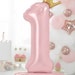 Standing Pink Princess Number 1 Balloon 33 Girls First - Etsy