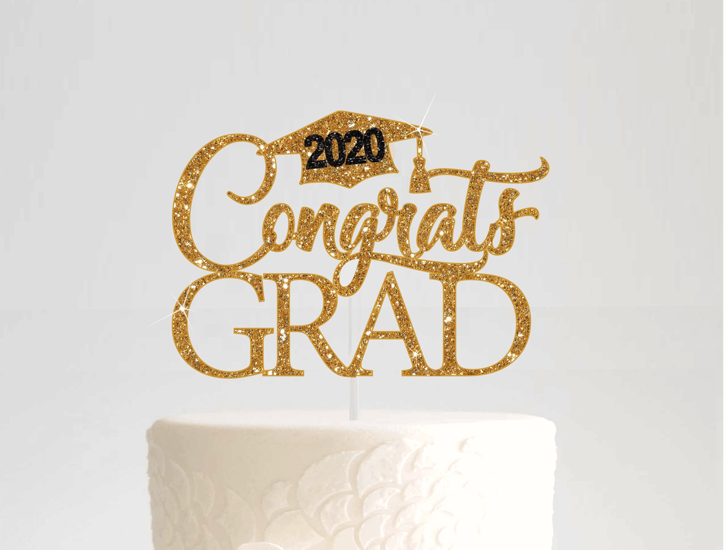 Congrats Grad Bakell Graduation Cake Topper Home & Hobby Decorating ...