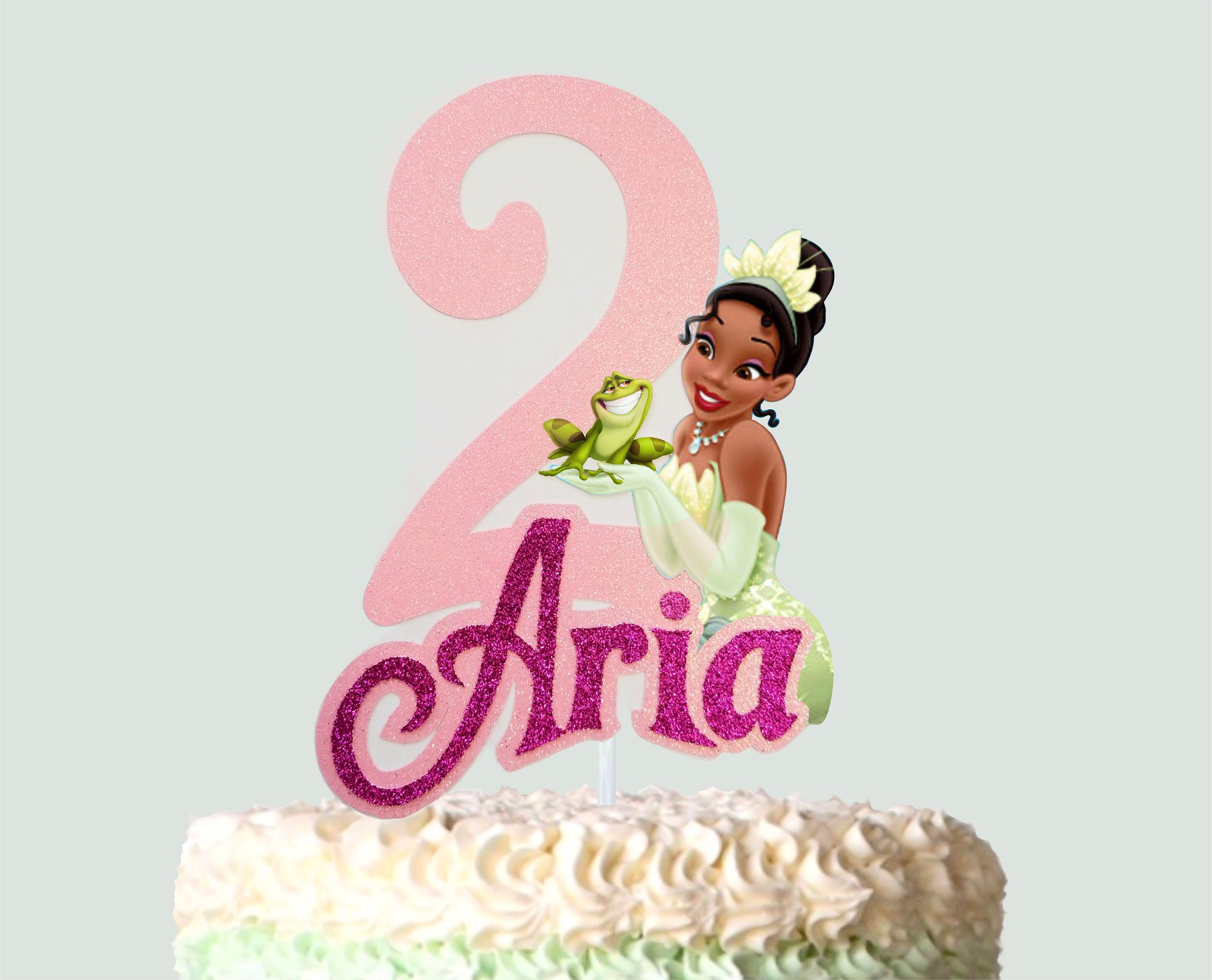 Princess & the Frog Theme Cake Topper Banners & Signs Party Supplies ...