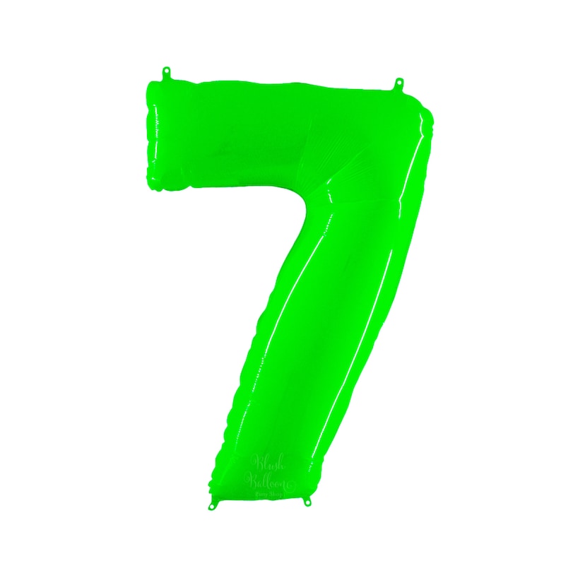 Giant Number Balloons Lime Green Mylar Number Balloons - Etsy