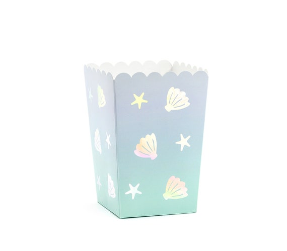 Sea Shell Popcorn Boxes Seashell Treat Boxes Narwhal | Etsy