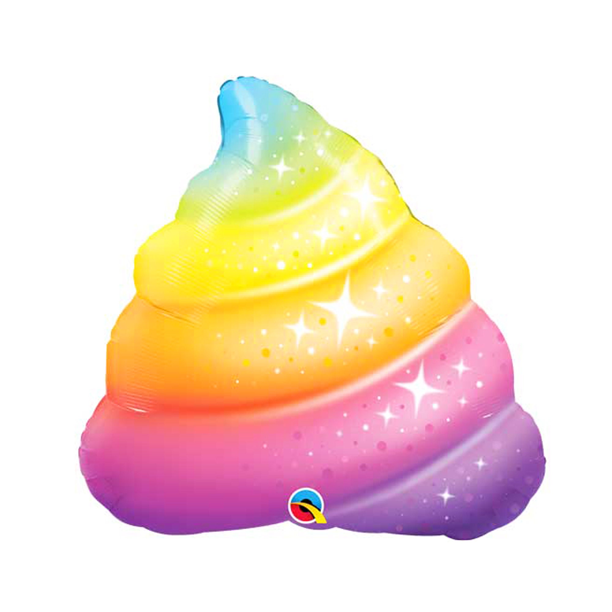 RAINBOW Poop Emoji Sparkle Rainbow Poop Balloon Emoji - Etsy UK