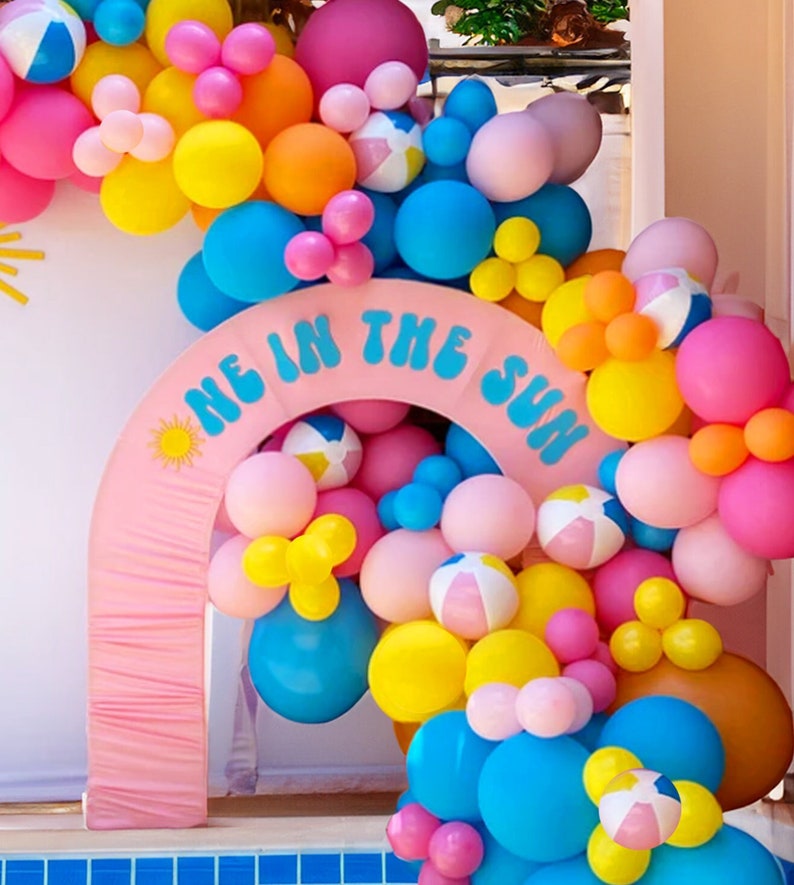 Beach Ball Balloon Garland Kit | Beach Ball Balloon Arch | Summer Pool ...
