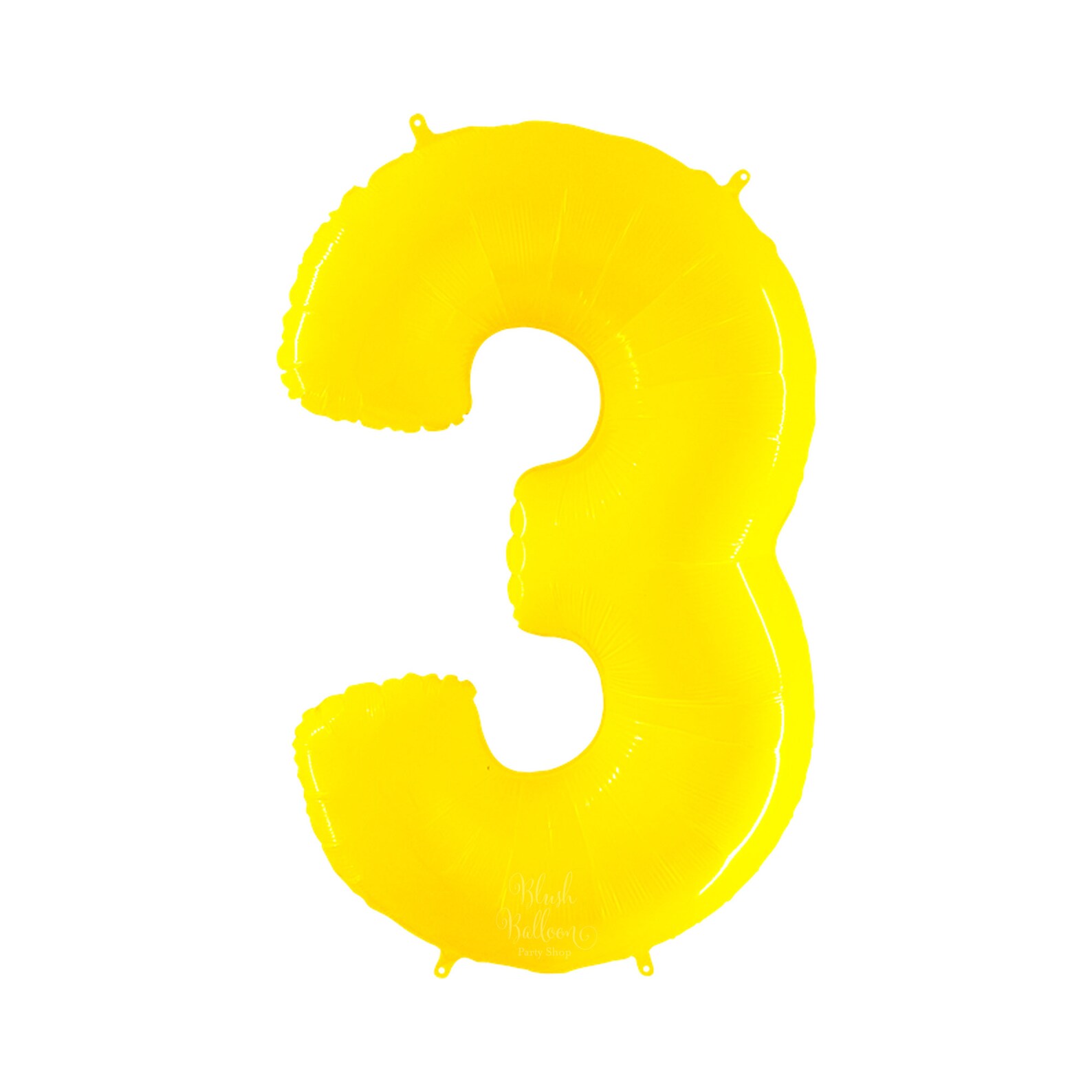 Giant Number Balloons - Bright Yellow Mylar Number Balloons - 40" Inch ...