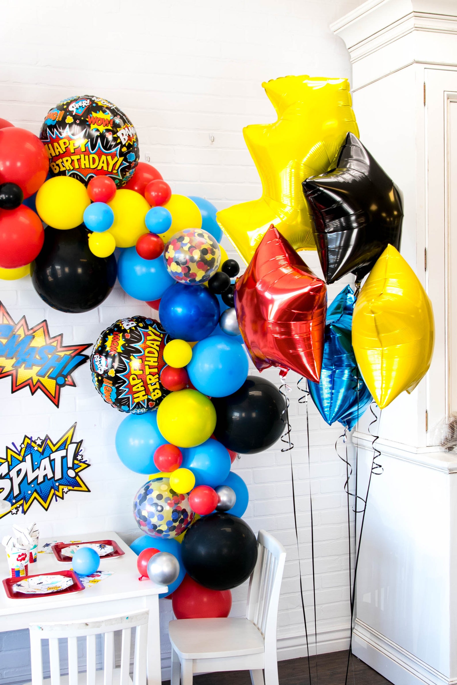 Super Hero Lightning Bolt Balloon Bouquet Giant Lightning | Etsy