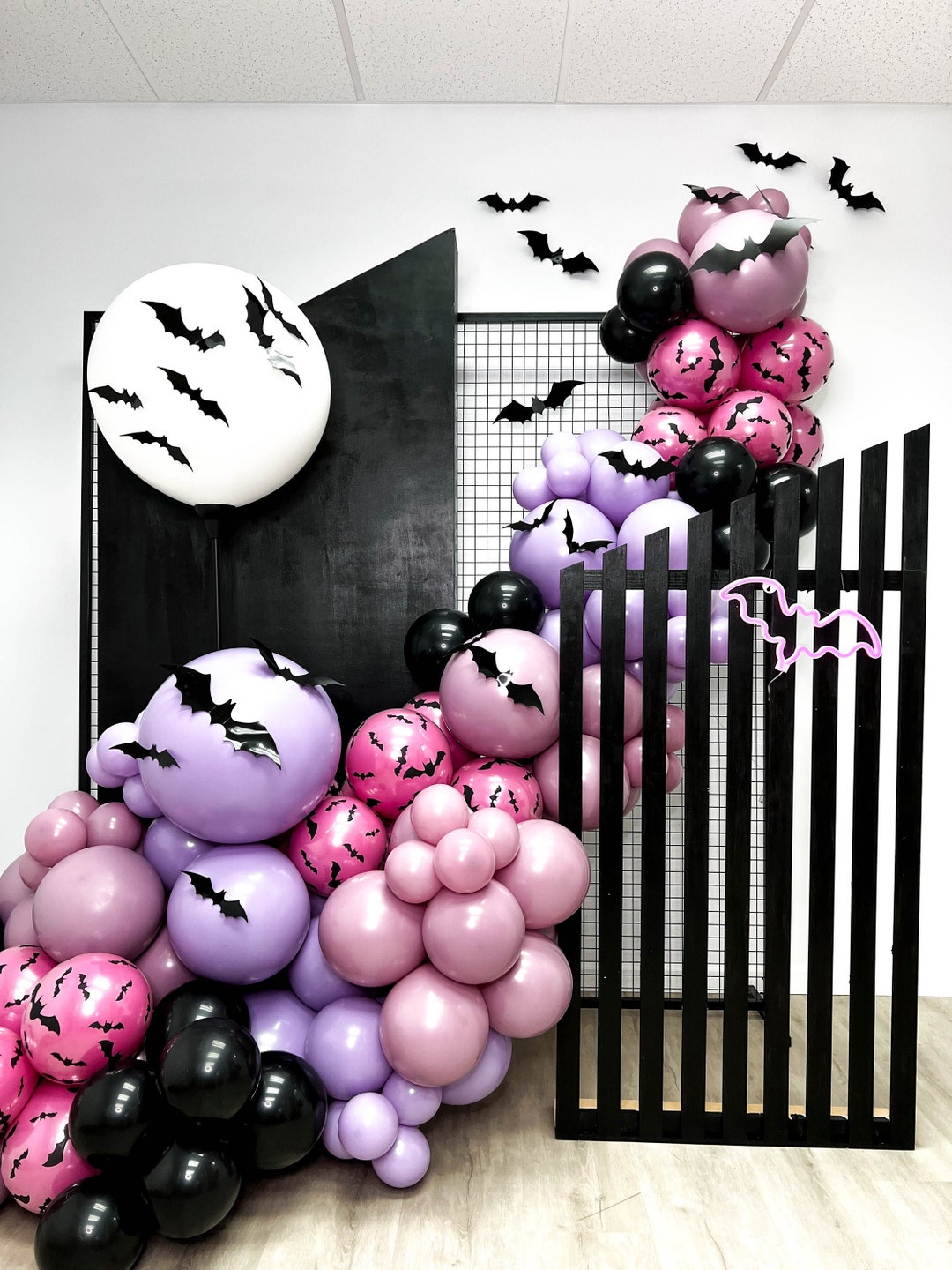 Bat Balloon Garland Kit DIY Halloween Bat Balloon Arch Kit Bat Balloons ...
