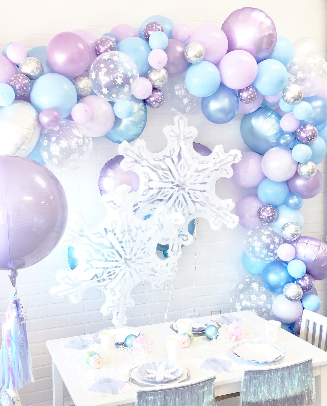 SNOWFLAKE Balloon Giant Snowflake Shape Balloon Frozen - Etsy