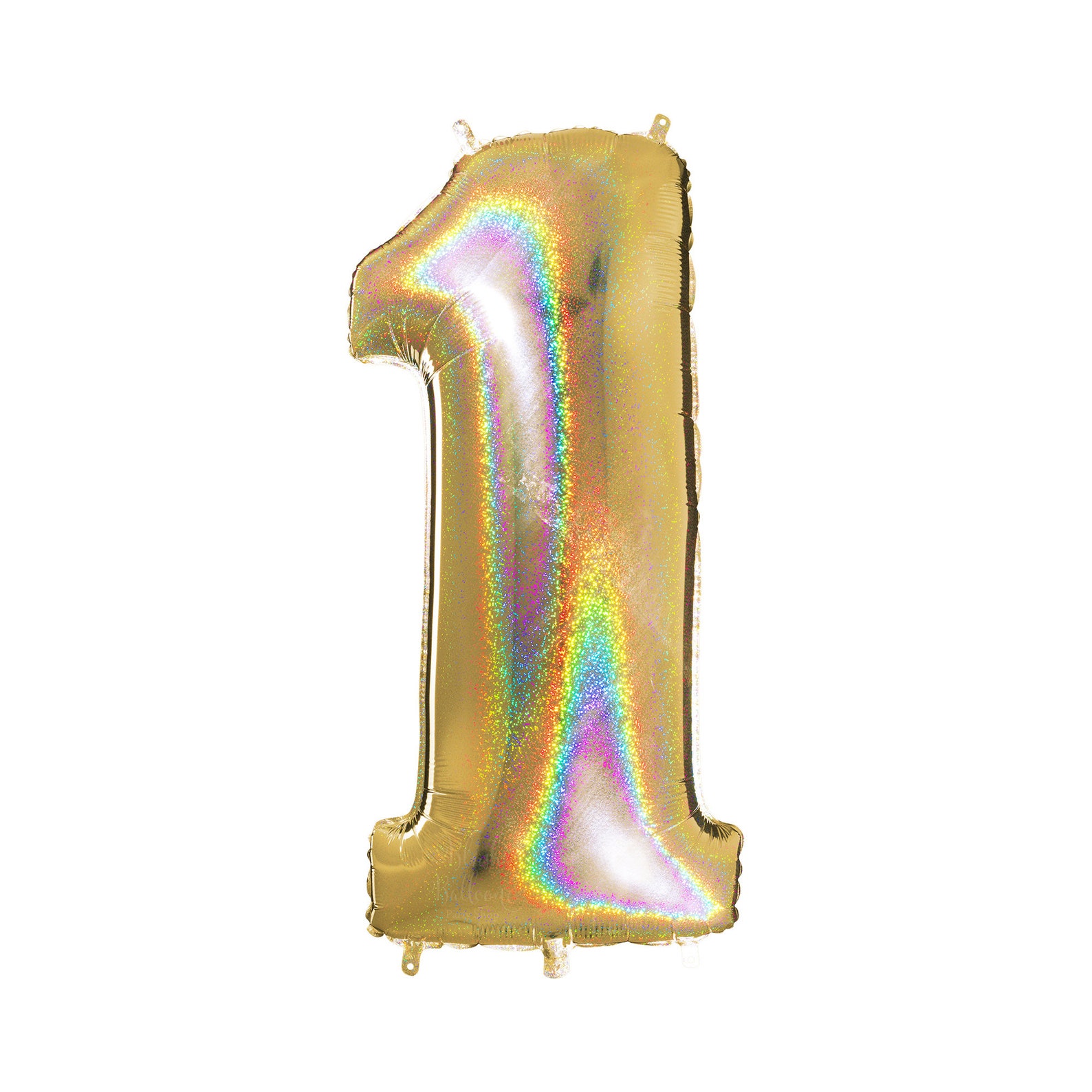 Giant Number Balloons Gold Holographic Mylar Number Balloons - Etsy