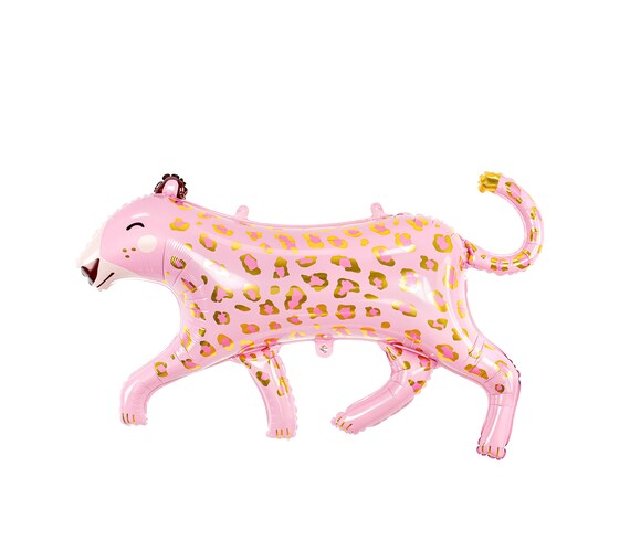 Pink Cheetah Balloon Giant Pink Leopard Balloon Safari | Etsy