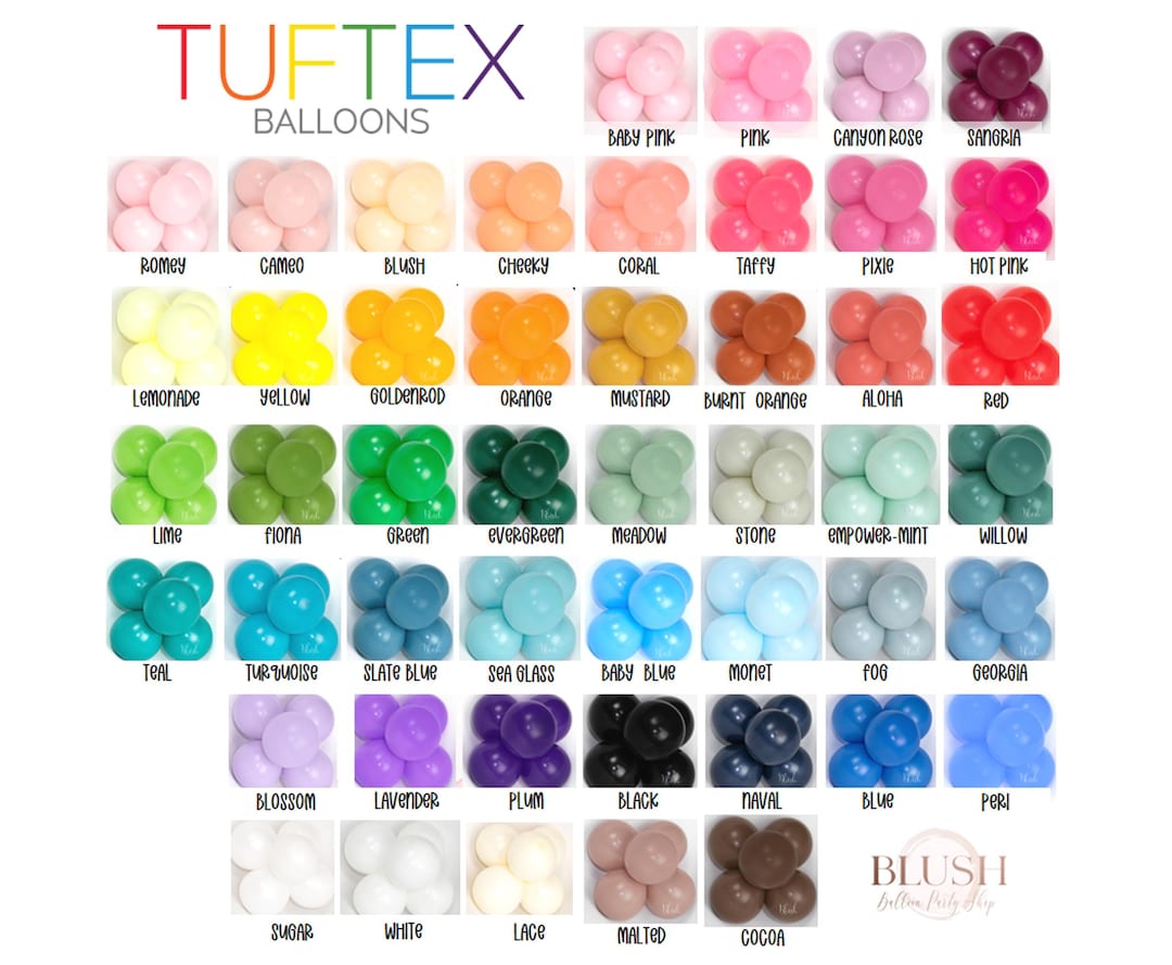 TUFTEX Balloons | Premium Latex Balloons | 5", 11", 17", 24" and ...