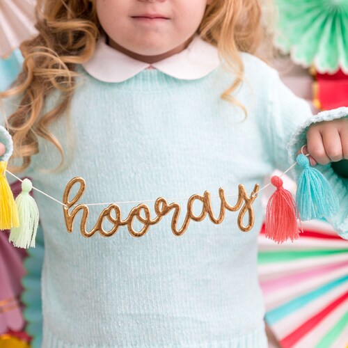 Hooray Mini Tassel Banner Hip Hip Hooray Birthday Party - Etsy