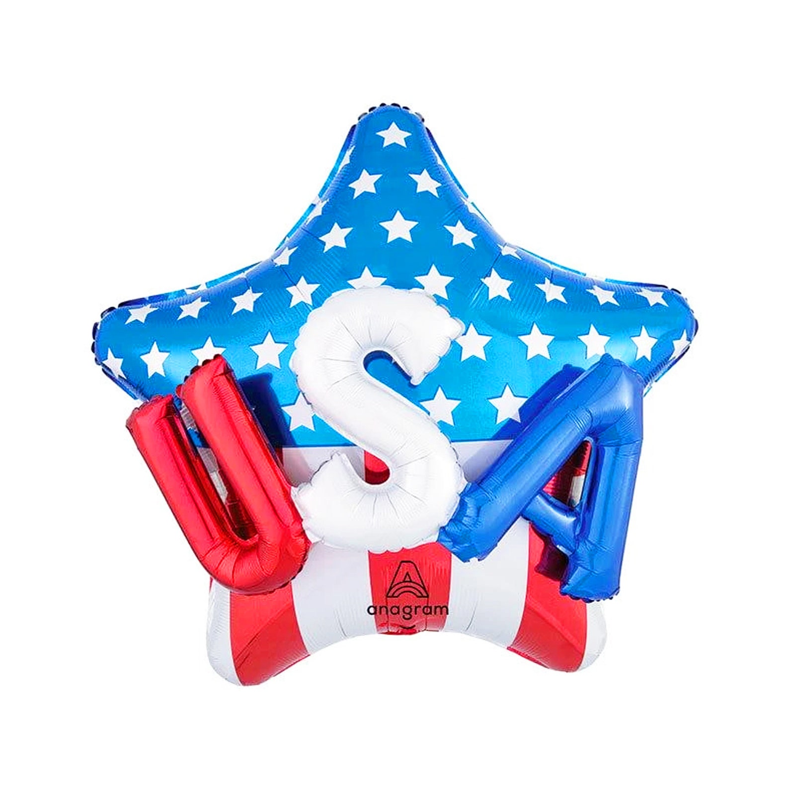Blue Starburst Balloon Blue Foil Star Mylar 27.5 Inches | Etsy
