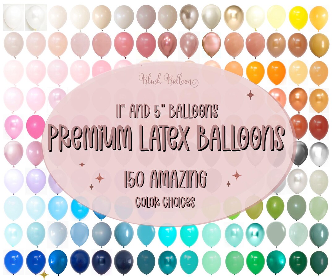 Latex Balloons | 17 Inch, 11 Inch and 5 Inch Latex Balloons by Tuftex ...