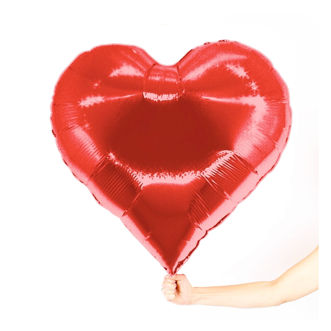 Giant Heart Balloon | 30 Inch Red Mylar Heart Balloon | Valentines Day ...