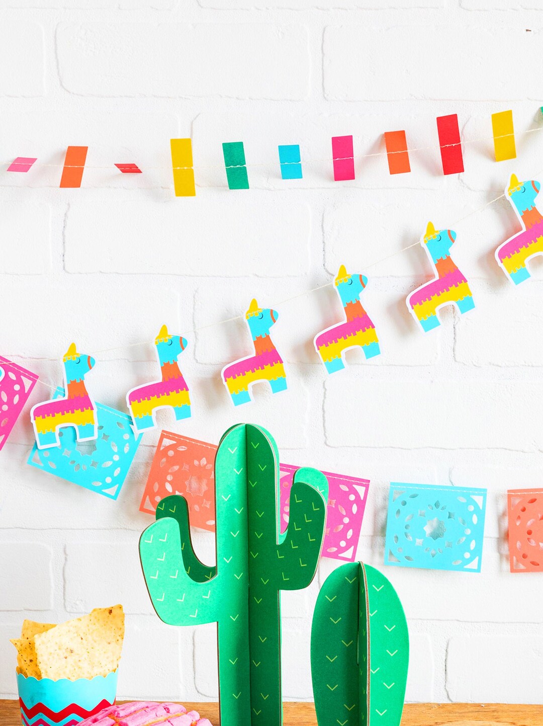 Fiesta Mini Banner | Cinco De Mayo Party Decorations | 3 Mini Banners ...