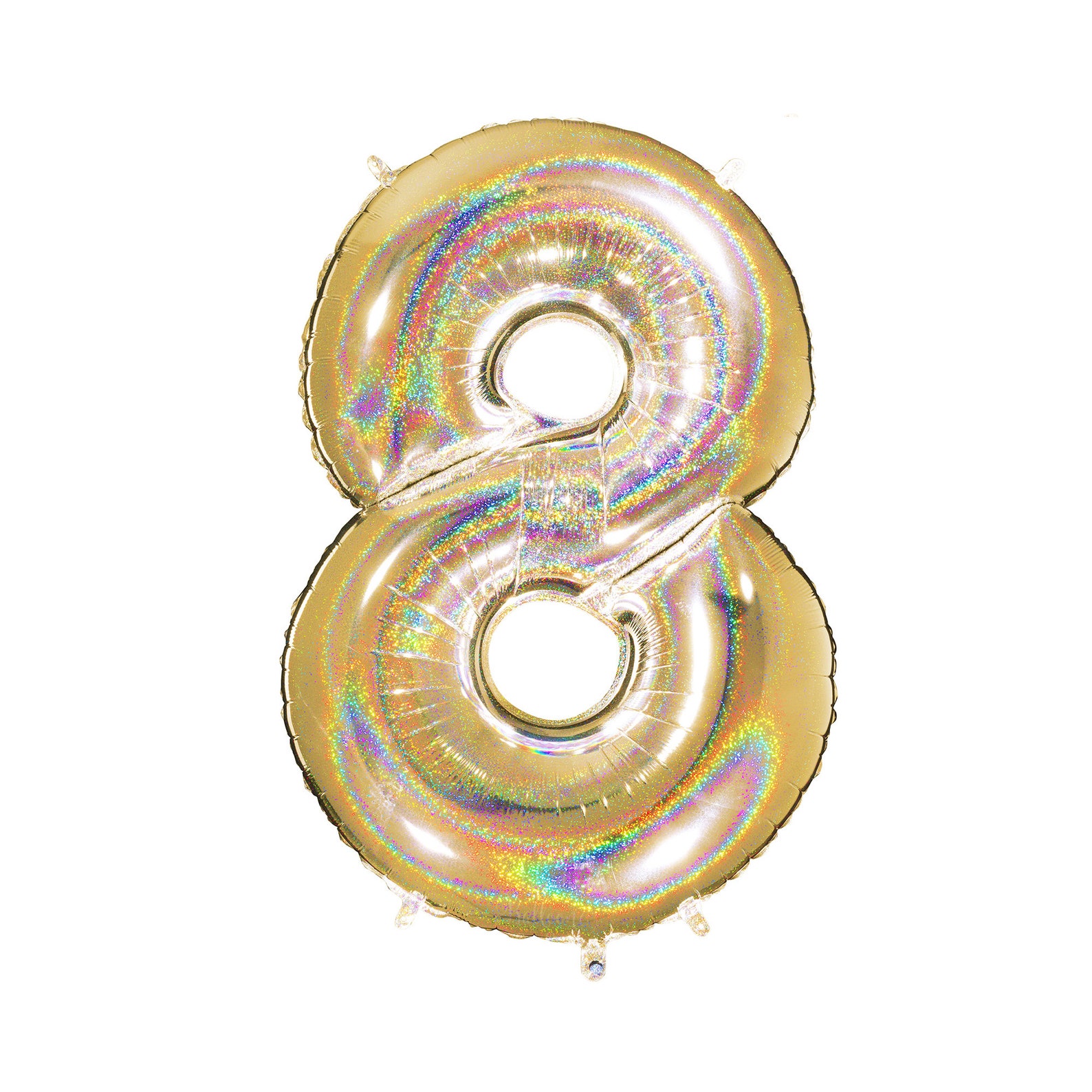 Giant Number Balloons Gold Holographic Mylar Number Balloons - Etsy
