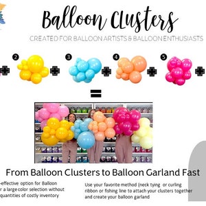 Balloon Clusters | Create Your Own DIY Balloon Garland | Balloon Arches ...