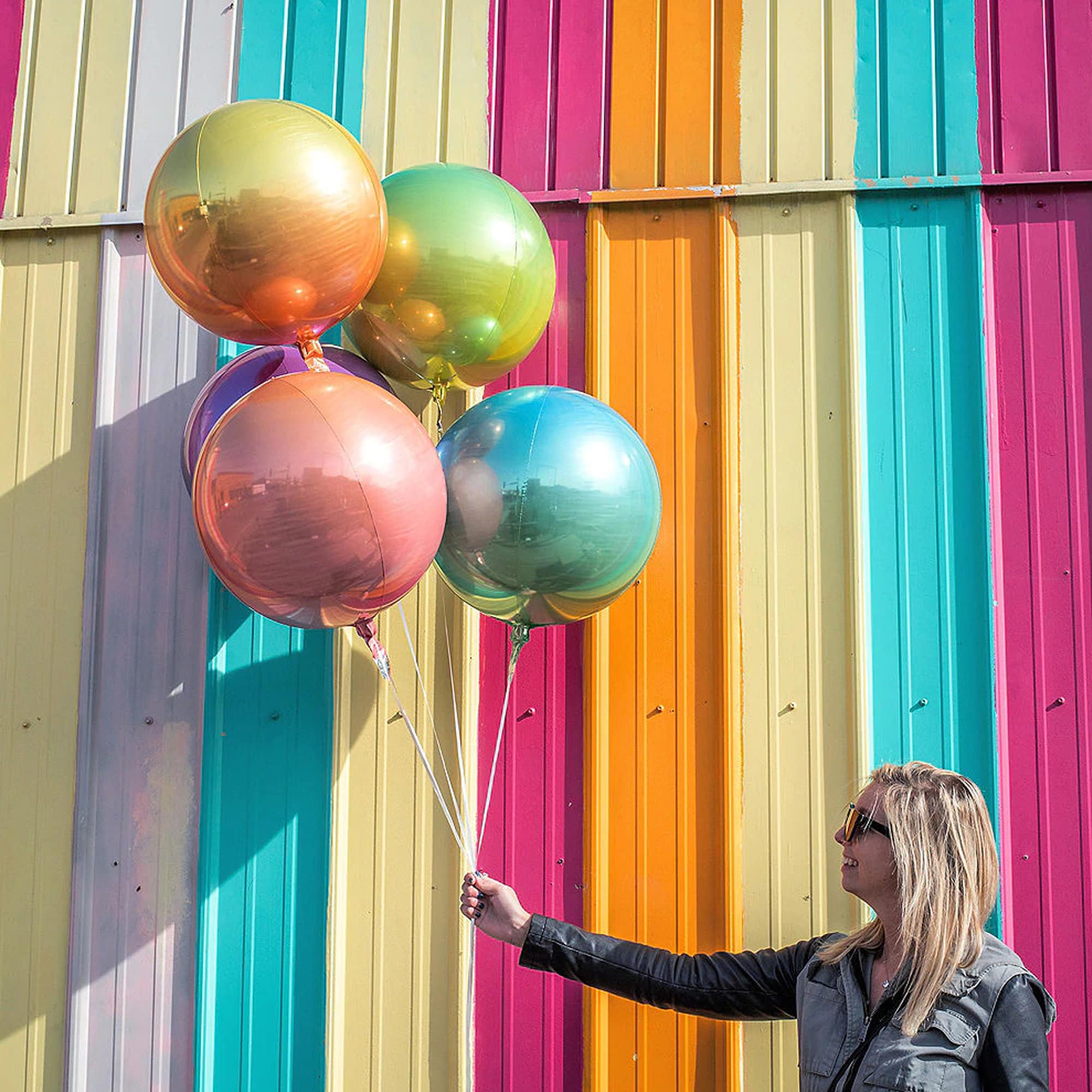 Ombre Sphere Balloons Round Ombre Sphere Balloons 16 Inch | Etsy