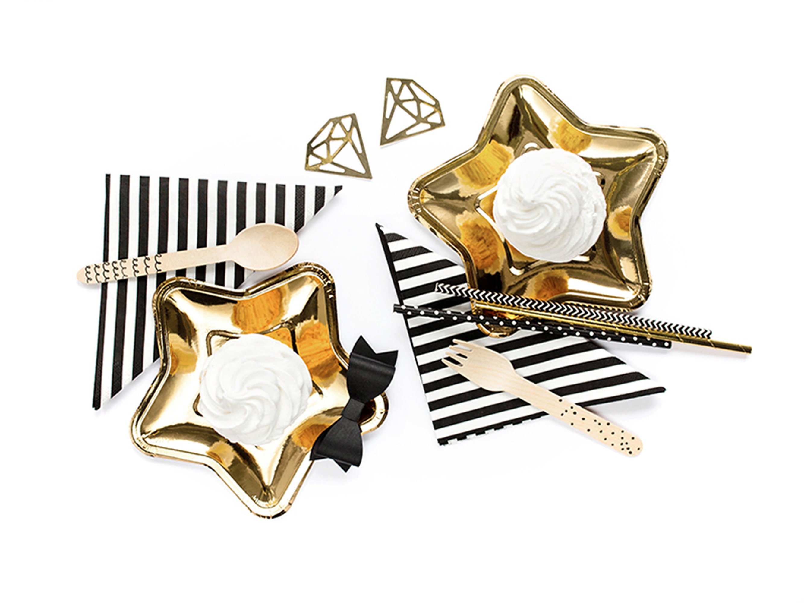 Gold Star Plates Gold Foil Star Plates Twinkle Twinkle | Etsy