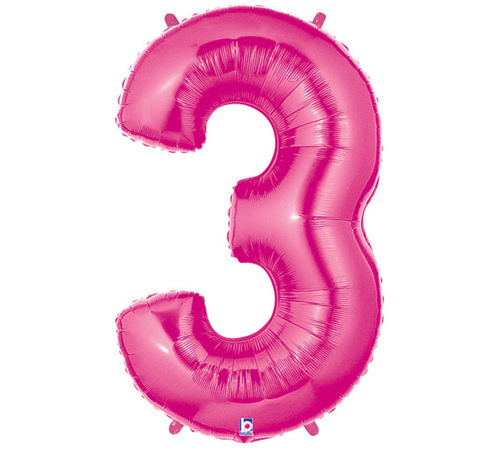 Giant 40" Inch Hot Pink Mylar Balloons - Choose Your Number - Metallic ...