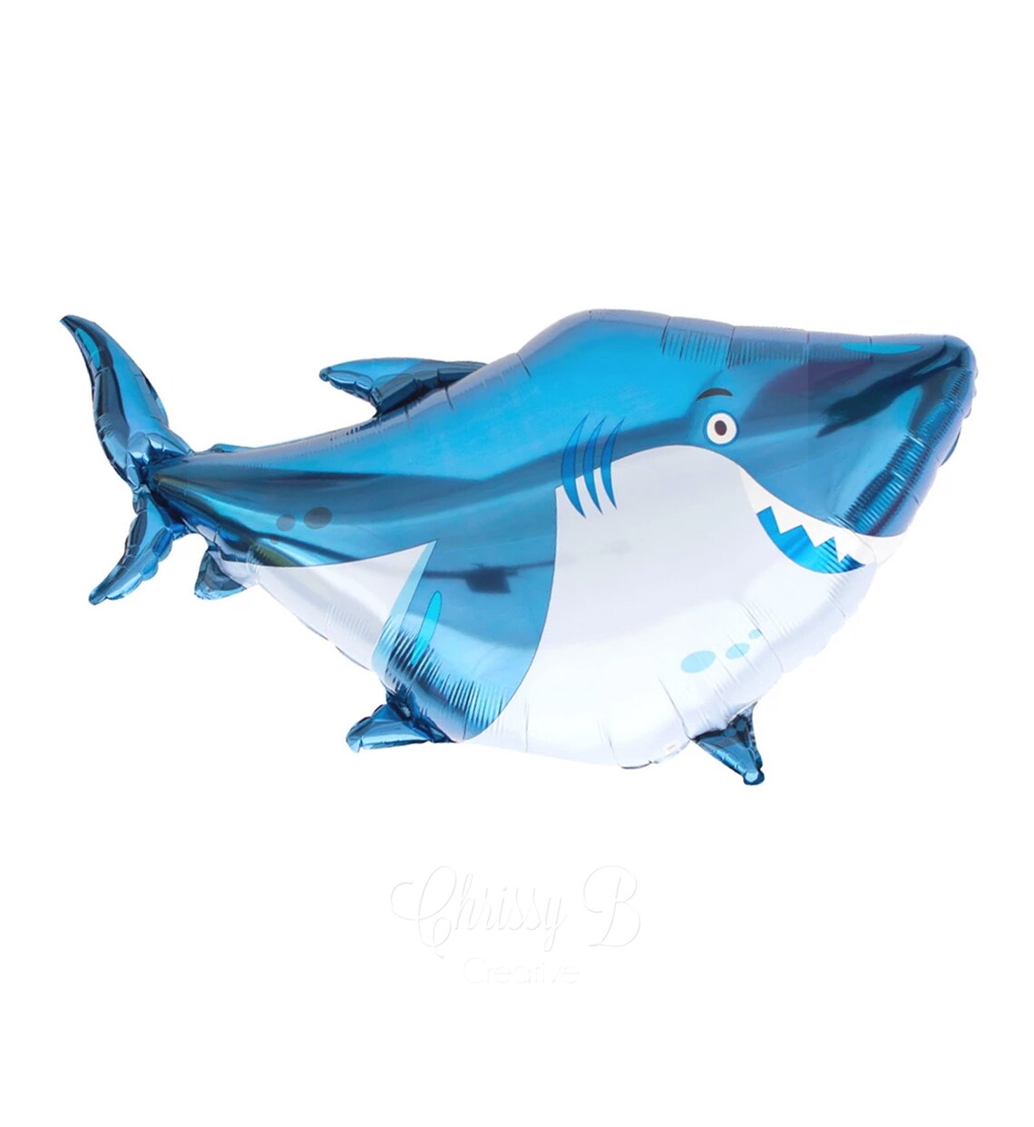 SHARK Balloon Shark Mylar Balloon Under the Sea Party | Etsy