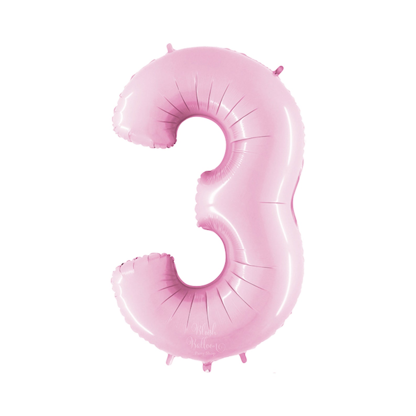 Giant Light Pink Number Balloons Pink Mylar Number Balloons - Etsy