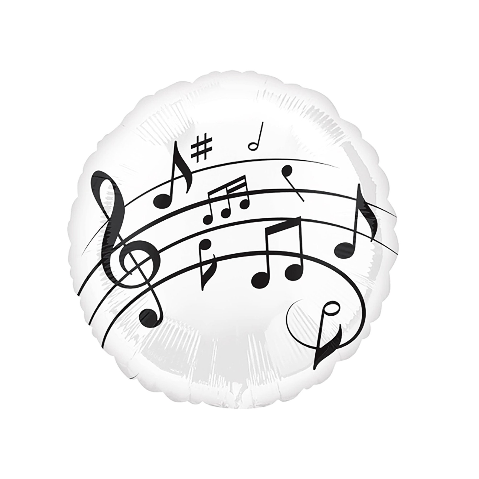 Music Note Balloon Musical Note Round Mylar Dance Party - Etsy