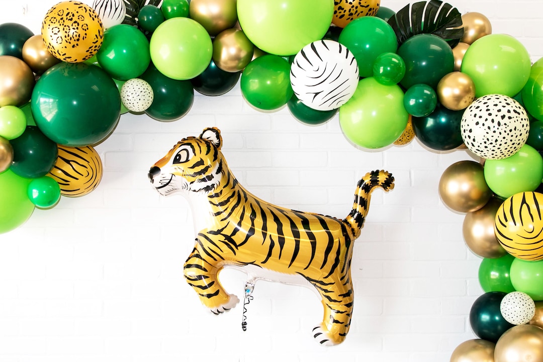 Giant Tiger Balloon | Tiger Foil Balloon | Jungle Party Decor | 34 Inch ...