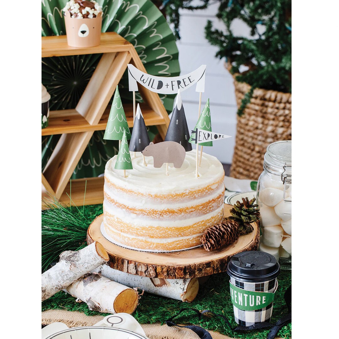 Happy Camper Cake Topper Camping Theme Cake Topper Happy - Etsy