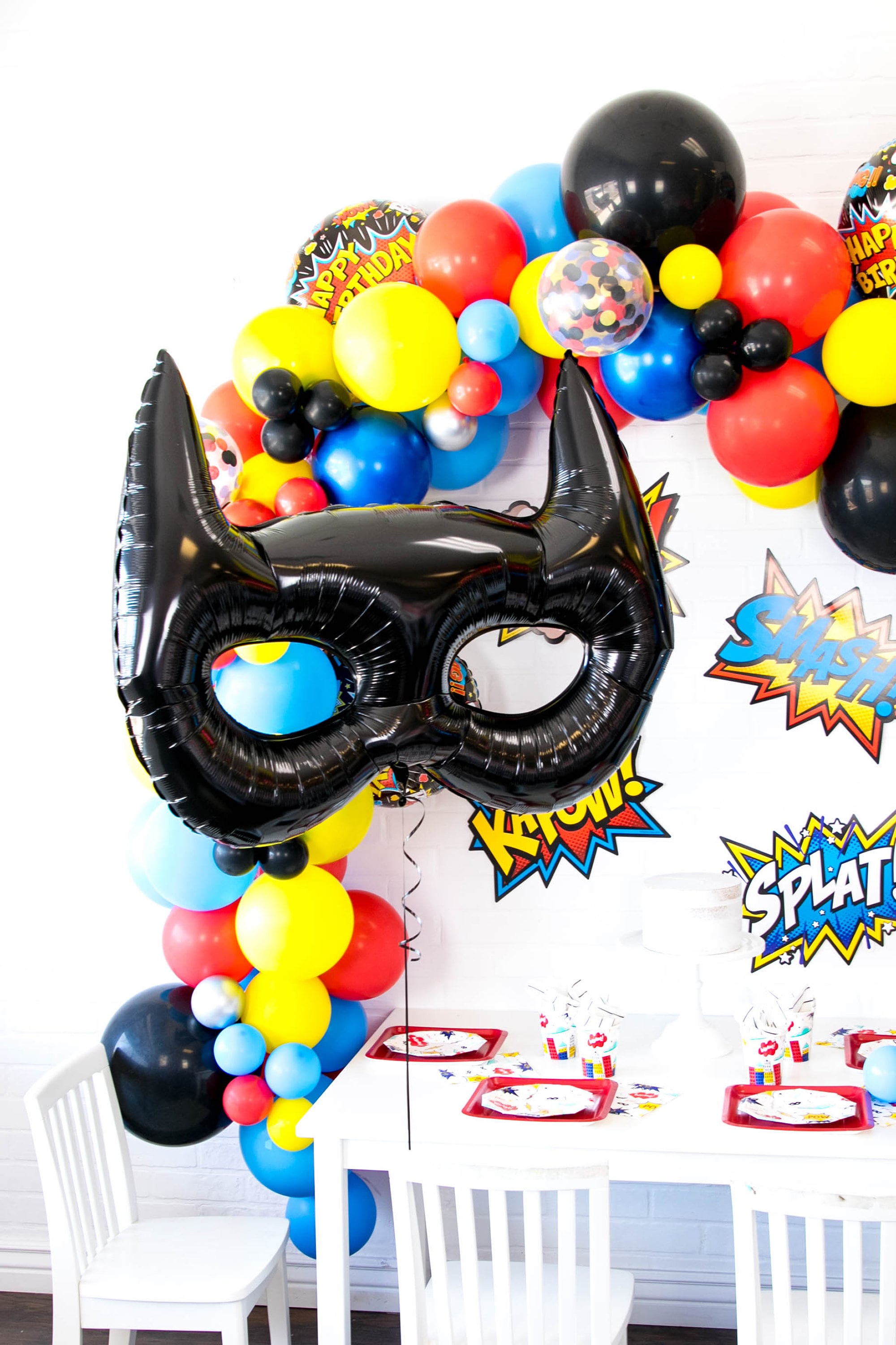 Super Hero Happy Birthday Balloon Superhero Balloons Giant | Etsy