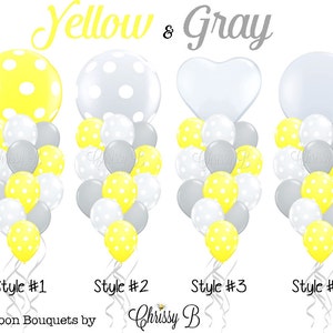 Yellow gray party | Etsy