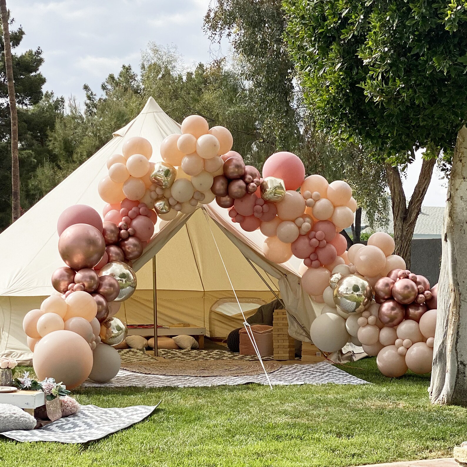 Matte Dusty Rose Giant Latex Balloon | Rosewood Latex Balloon - 24 Inch ...