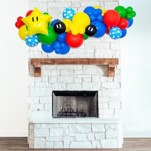 Mario Balloon Garland | Video Game Balloon Arch for Birthday Party - Etsy