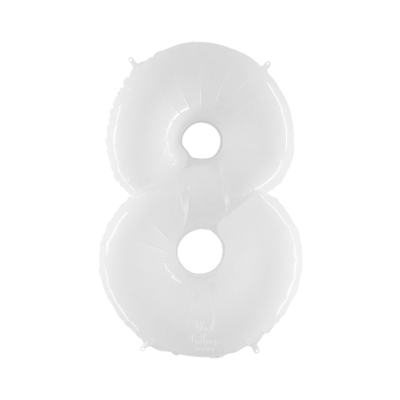Giant Number Balloons Bright White Mylar Number Balloons | Etsy