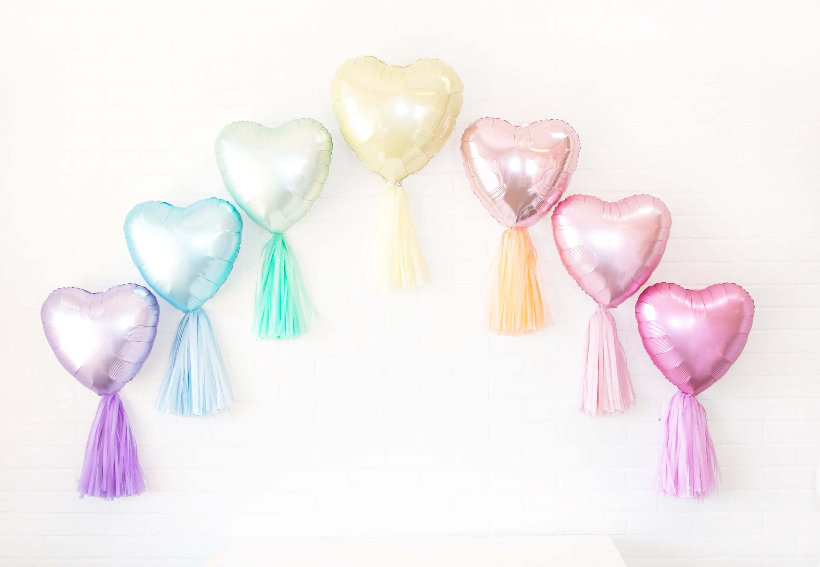 Rainbow Heart Balloon Backdrop Valentines Day Decor | Etsy