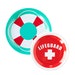 Lifeguard Paper Plates Shark Party Red and White Paper - Etsy
