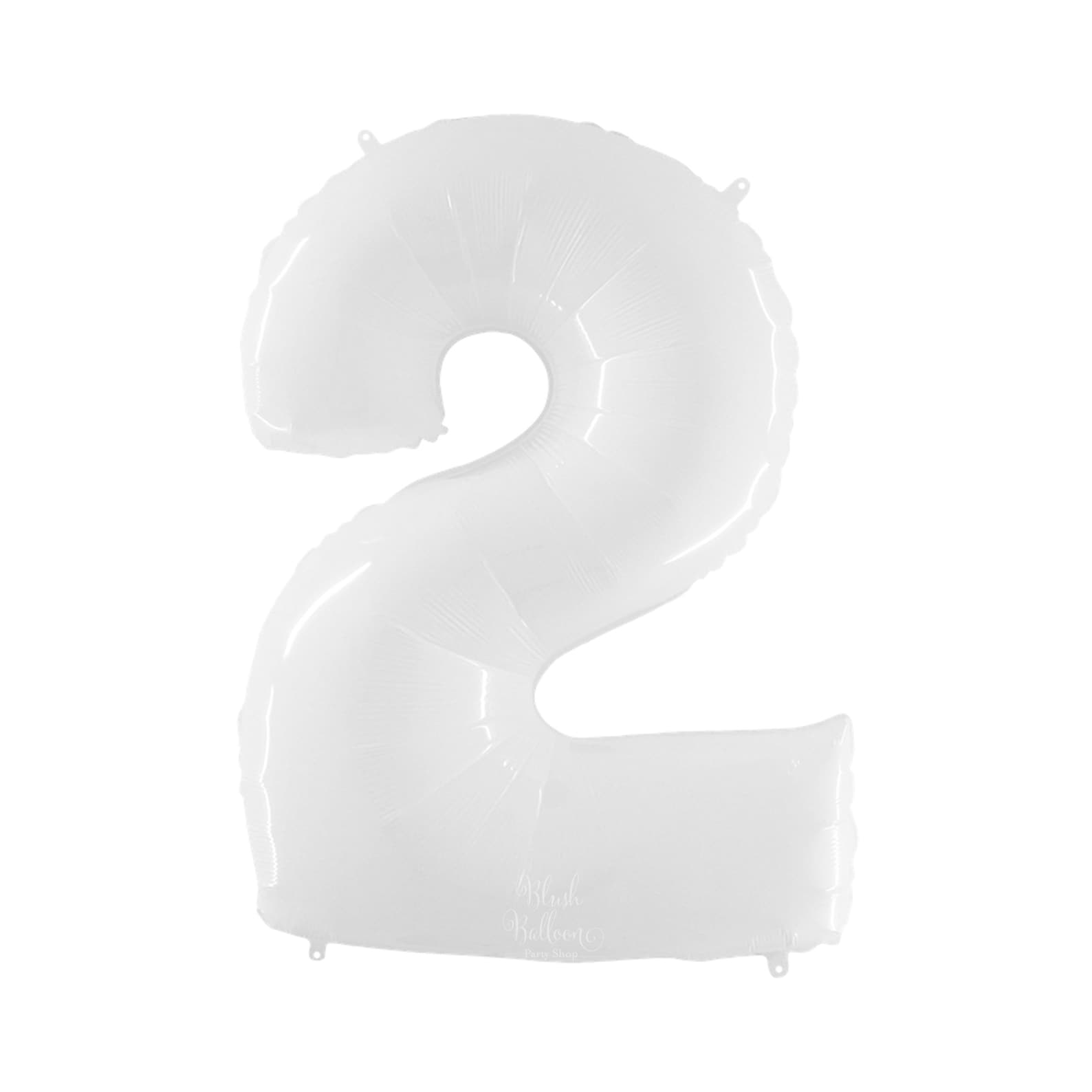 Giant Number Balloons Bright White Mylar Number Balloons - Etsy