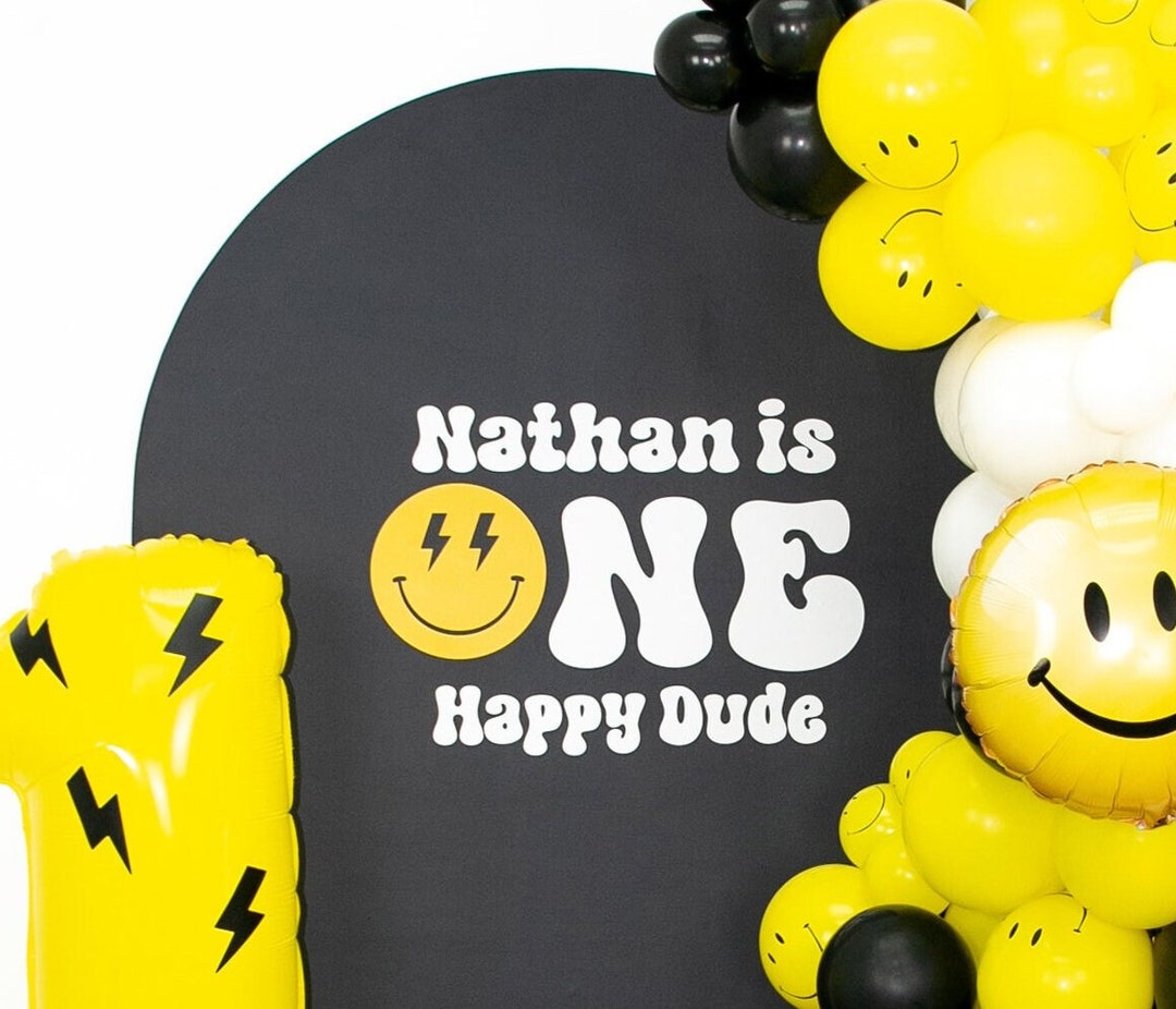 One Happy Dude Backdrop Decal | One Happy Dude Adhesive Vinyl Decal ...