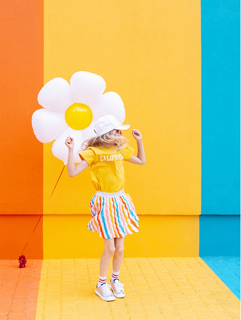 FLOWER POWER Balloon Banner Script Letter Balloons Flower - Etsy