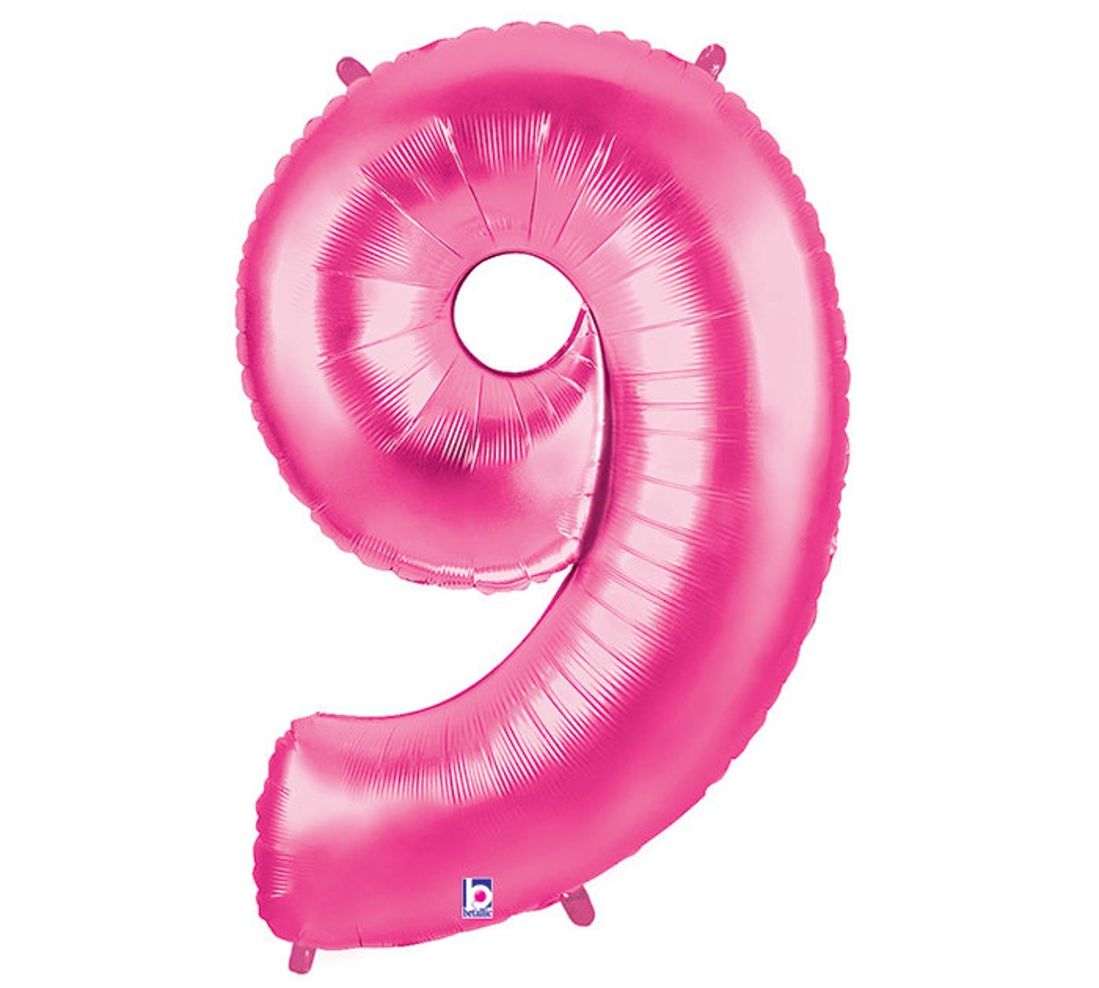 Giant 40" Inch Hot Pink Mylar Balloons - Choose Your Number - Metallic ...