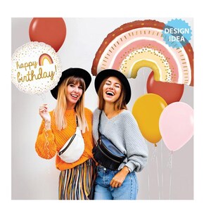 Boho Rainbow Balloon | Giant Boho Mylar Balloon | Boho Rainbow Party ...