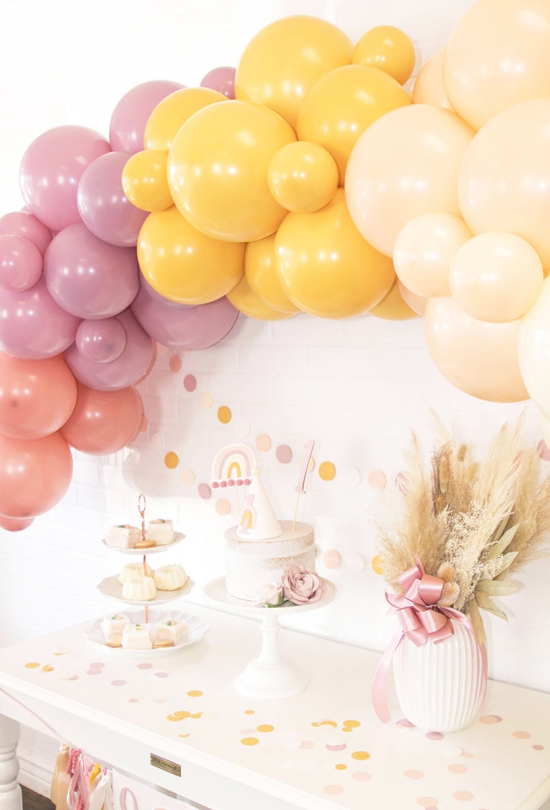 Boho Rainbow Happy Birthday Balloon | Boho Mylar Balloon | Boho Rainbow ...