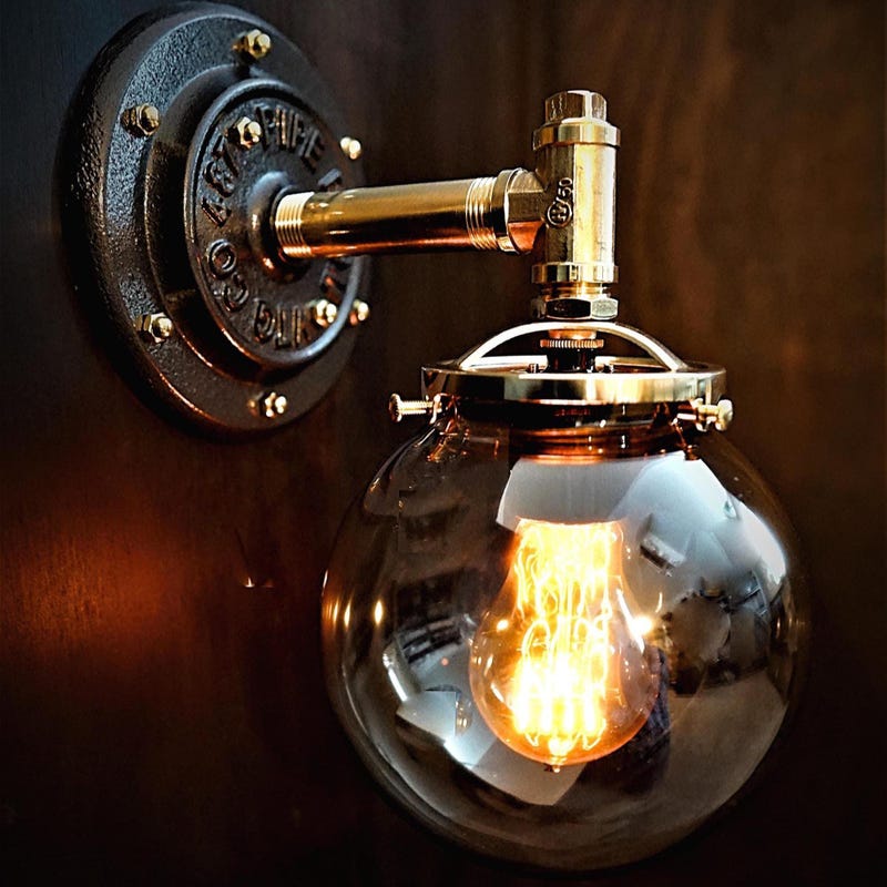 Steampunk Sconce - Etsy