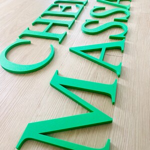 Custom 3D Letter Sign Customizable Black 3D Letters Print Any Font ...