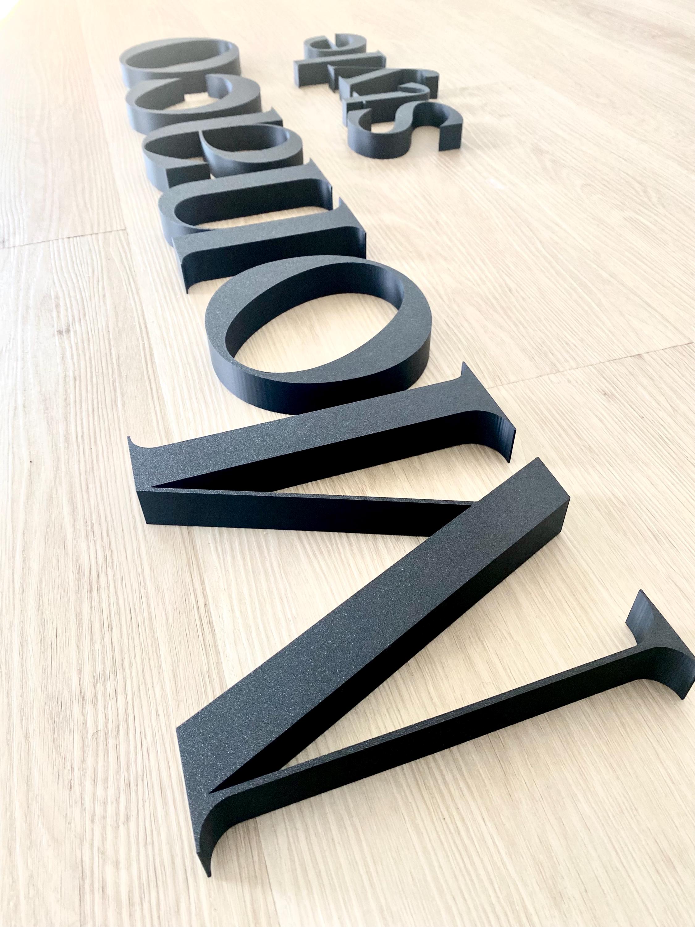 Thick Custom Letter Sign Customizable Stand up Letters Any Font Custom ...