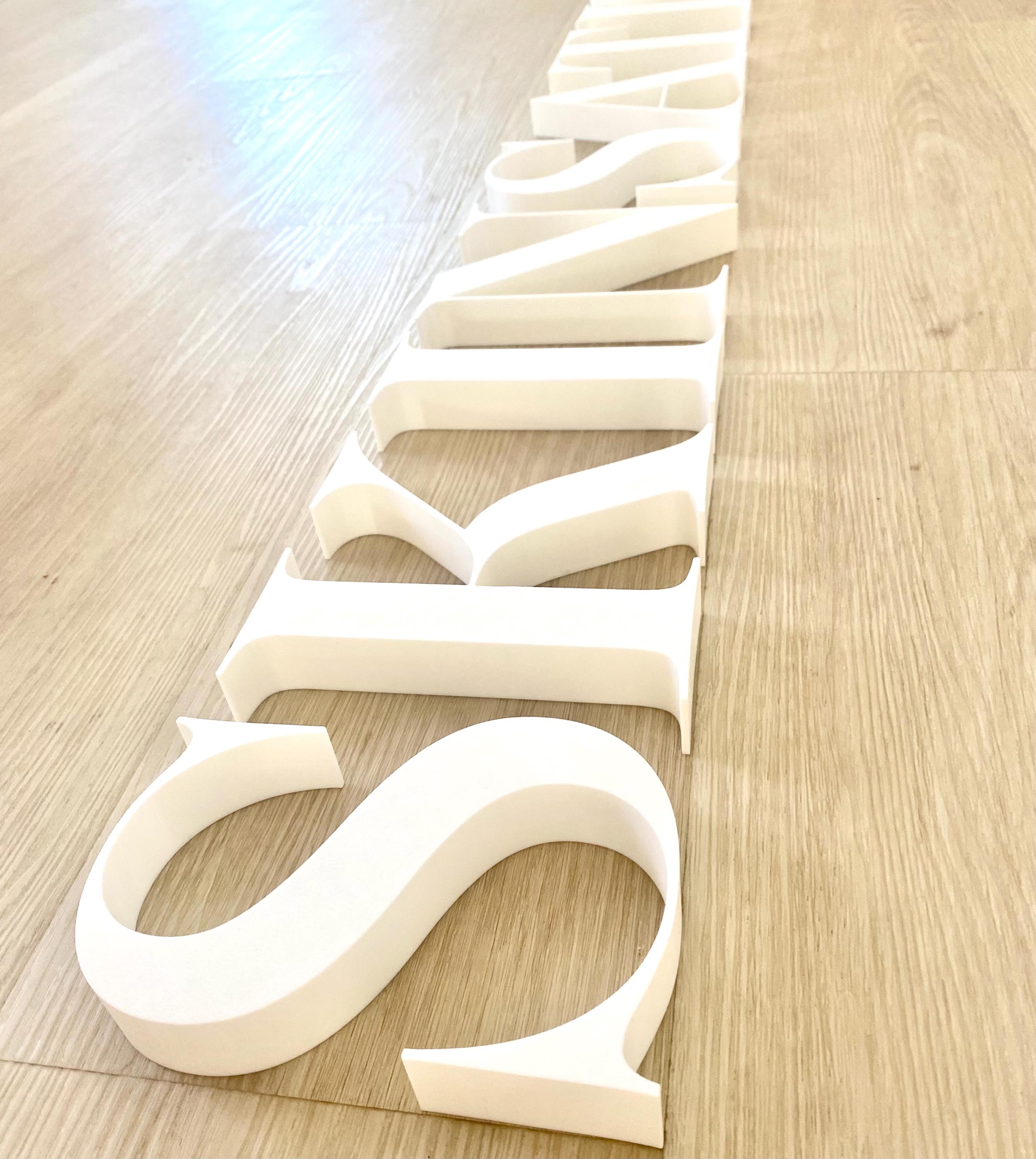 Thick Custom Letter Sign Customizable Stand up Letters Any Font Custom ...