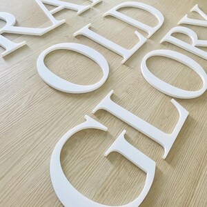White 3D Letter Sign Customizable White Custom 3D Letters Any Font ...